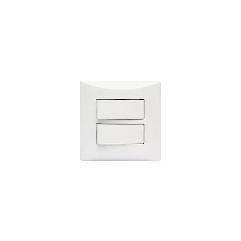 Conjunto 2 Teclas Interruptor Simples 10A 250A Sobrepor Sistema X Brava ...