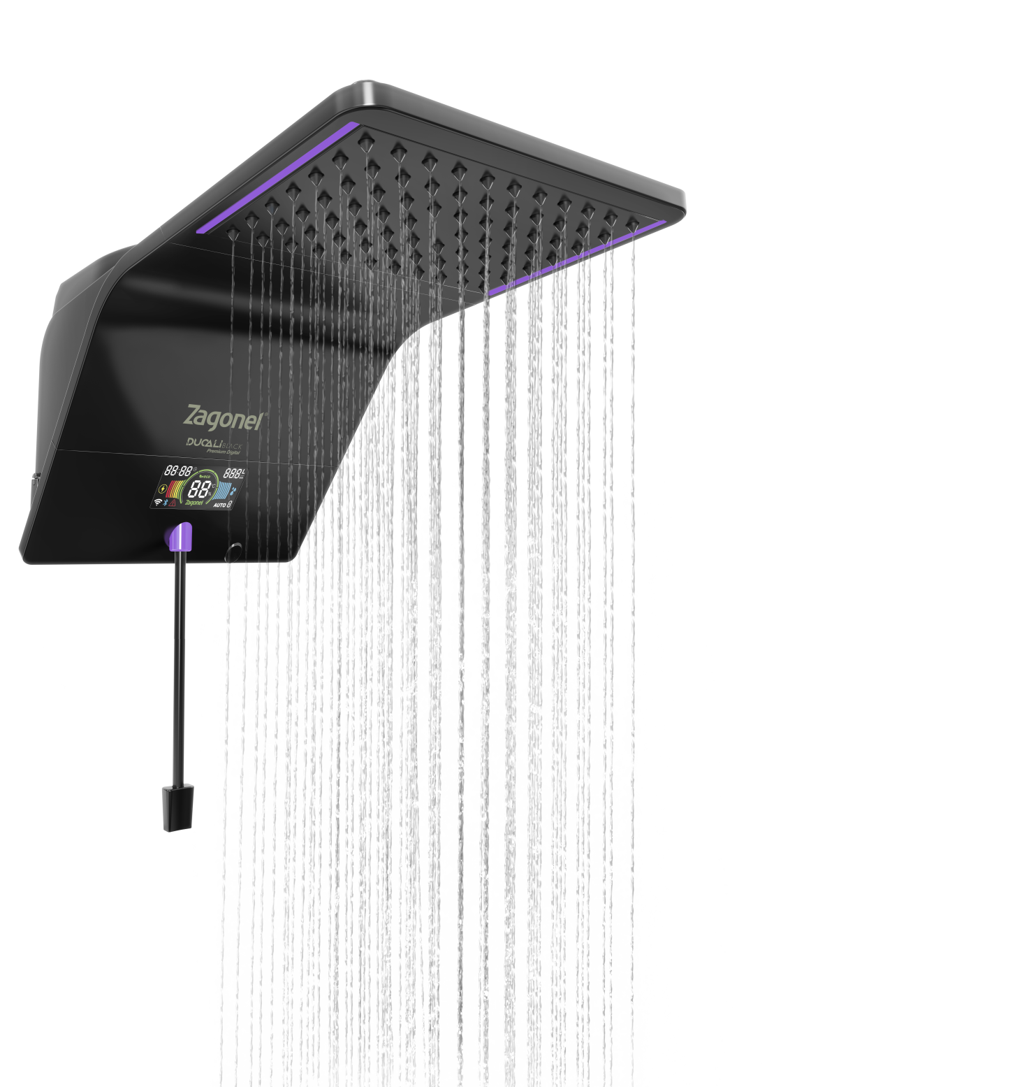 Ducha Inteligente Zagonel Ducali Premium Digital Black 7500W